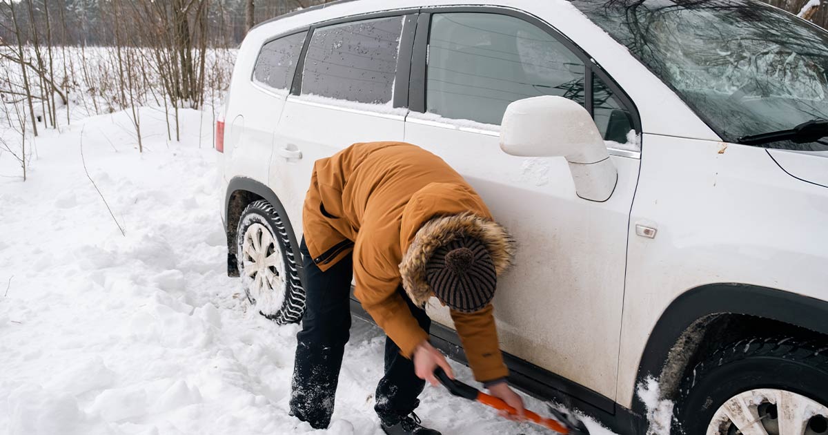 How to stay warm if your vehicle is stranded in a winter storm.